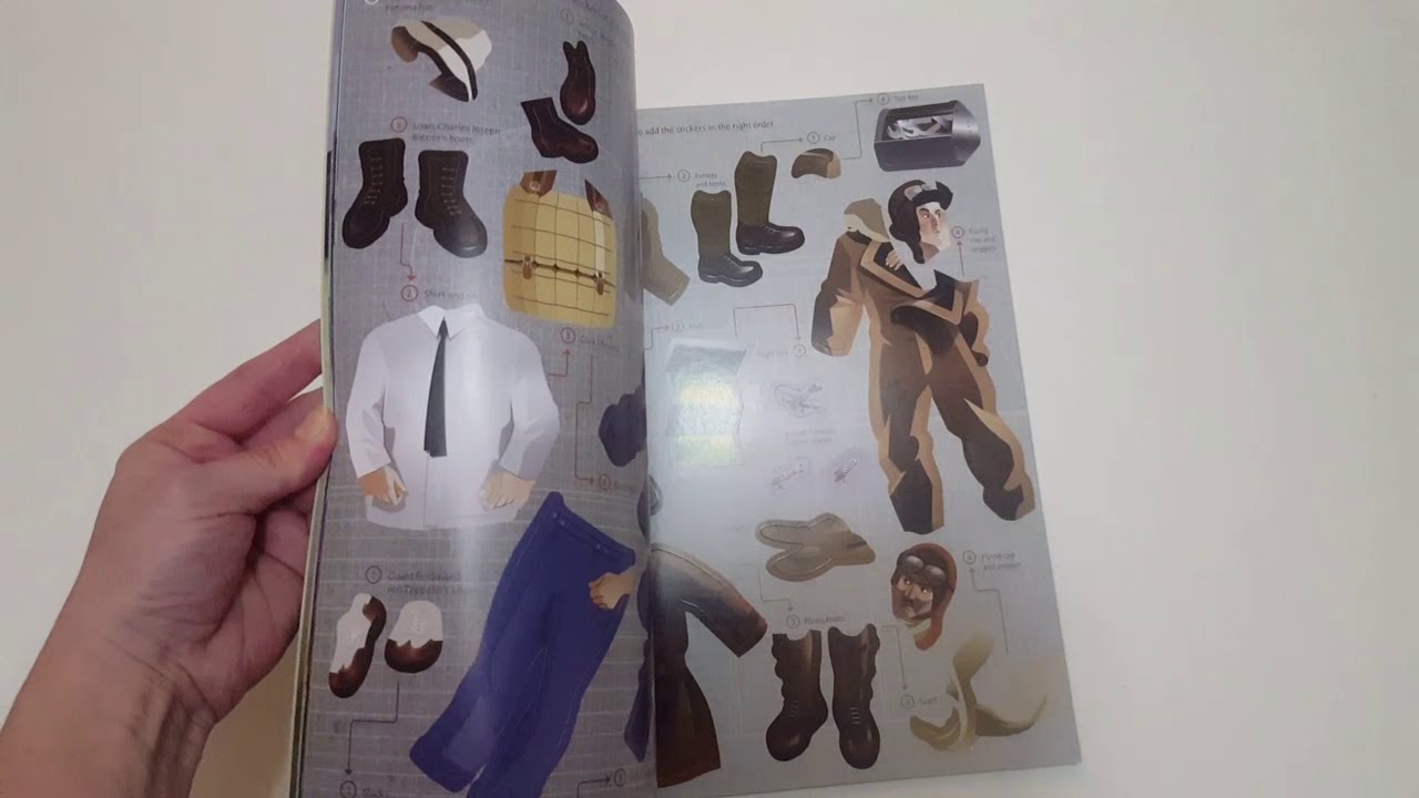 USBORNE STICKER PILOTS AND AVIATORS