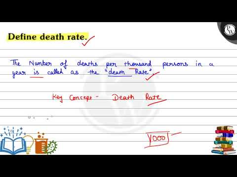 Define death rate.