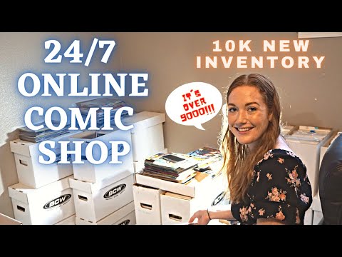 THE START OF OUR ONLINE COMIC SHOP - ORGANIZING AND SELLING 1OK COMICS