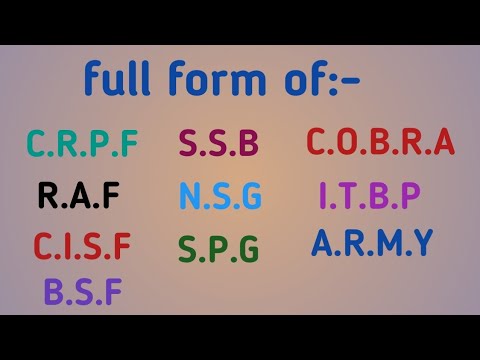 Defence related full form [full form of cobra,bsf,raf,itbp,nsg,spg,cisf,army,ssb,crpf 🤔🤔