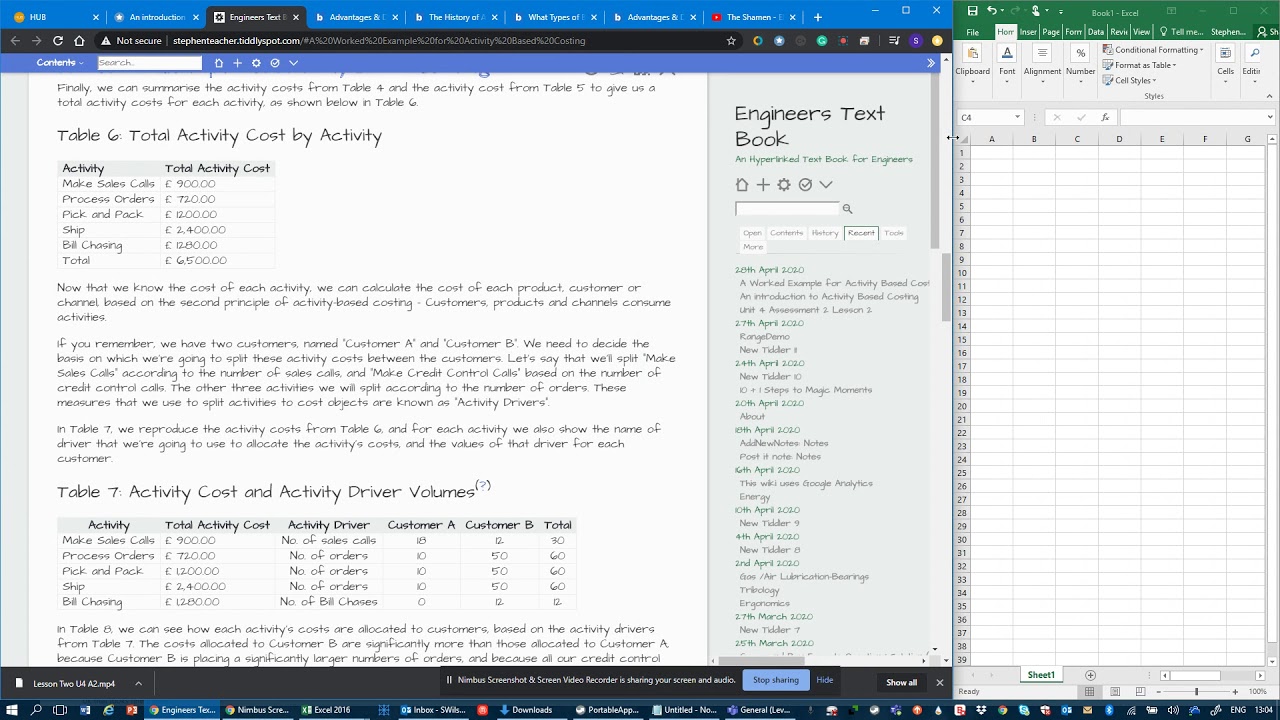 Unit 4 Assignment 2 Lesson 3: Quick Excel introduction