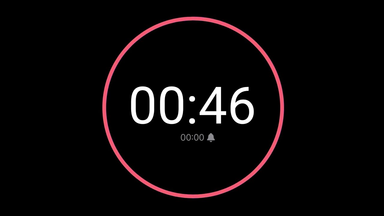 46 Second Countdown Timer / iPhone Timer Style