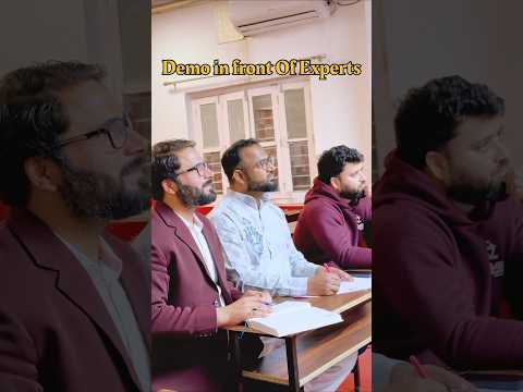 Demo Infront of Experts Image Classes Teachers Recruitment Test