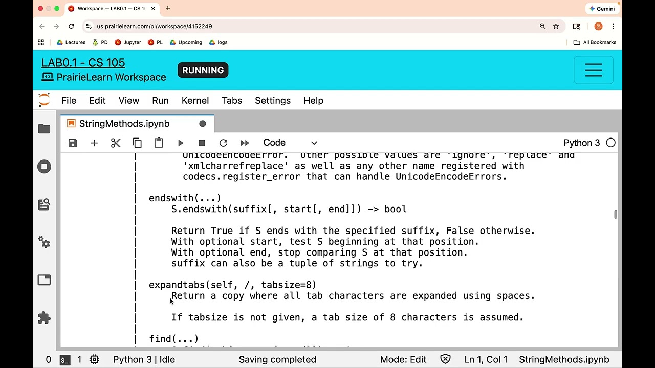 Python string methods and help(str) (CS105 at UIUC)
