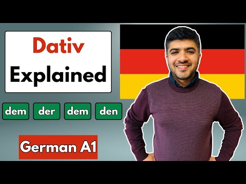 What is Dativ? | Dativ in German Simply Explained | German Grammar for beginners | German A1