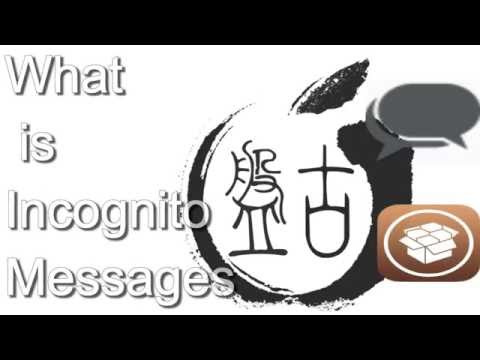 Incognito Messages Cydia Tweak working on 9.3.3. or 9.3.2 and below