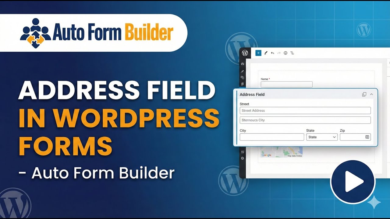 Address Field in WordPress Forms – Auto Form Builder