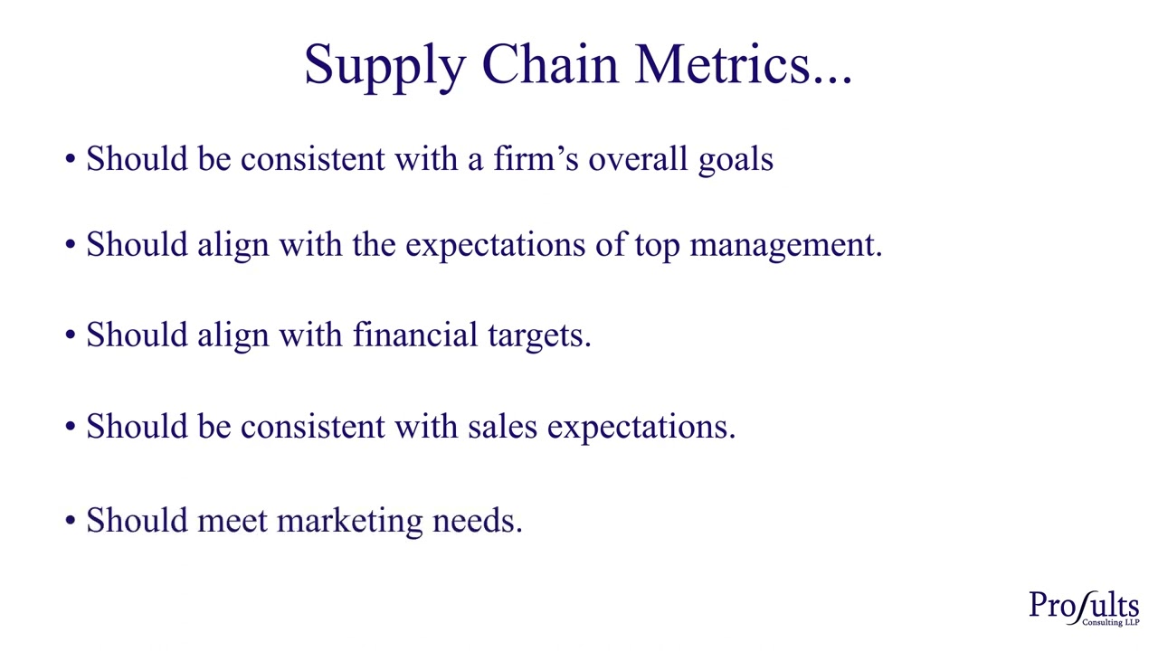 Supply Chain Metrics: Measuring Effective Performance