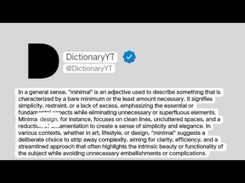 Minimal Meaning in English