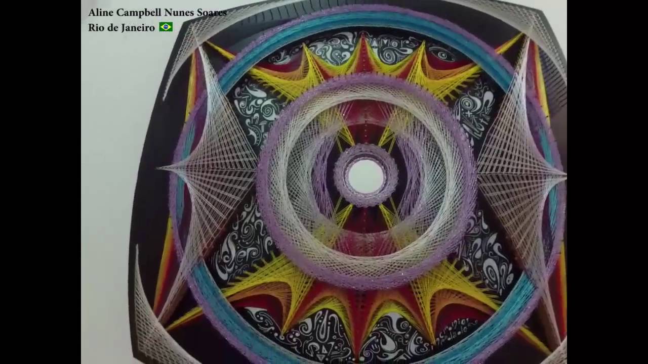 string art by Aline Campbell - Universo