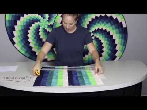 Ten Degree Wedge Pattern: Beginner's Bargello