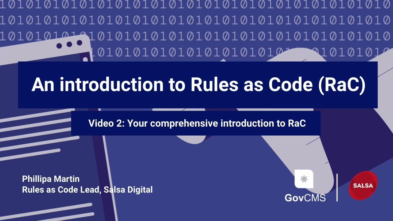 A comprehensive introduction to Rules as Code