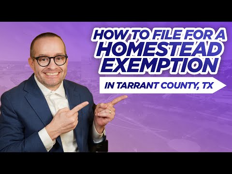 How to File for a Homestead Exemption in Tarrant County TX - Step by Step Guide #movingtofortworth