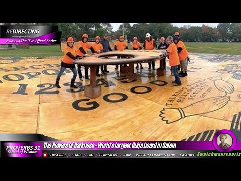 The Powers of Darkness Worlds largest Ouija board in Salem