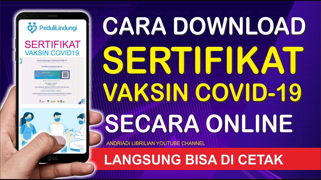 HOW TO DOWNLOAD A VACCINE CERTIFICATE ON PEDULILINDUNGI