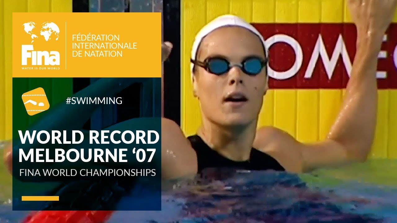 Laure Manaudou’s Stunning World Record at 2007 Melbourne FINA Worlds
