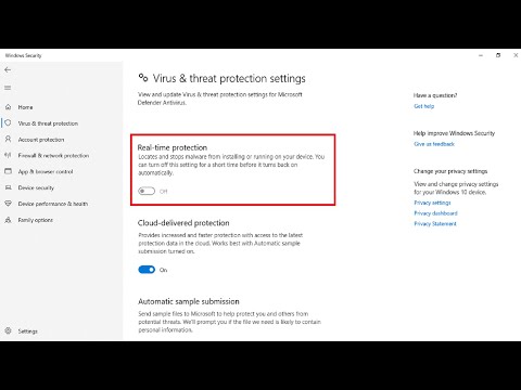 How To Turn On Windows Defender Real-Time Protection On Windows 10 and Windows 11