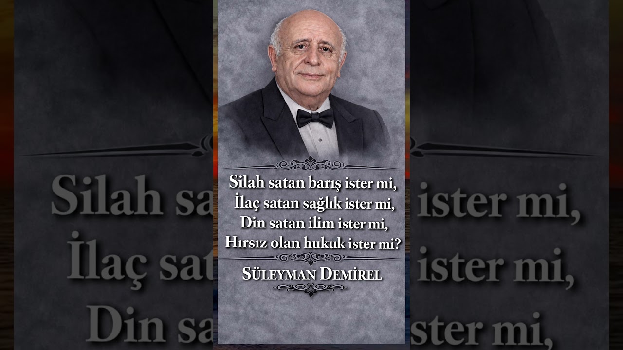 Sistemin En Acı Gerçeği! Süleyman Demirel’den Yıllar Geçse de Unutulmayan Sözler