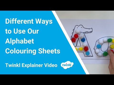 Different Ways to Use Our Alphabet Colouring Sheets