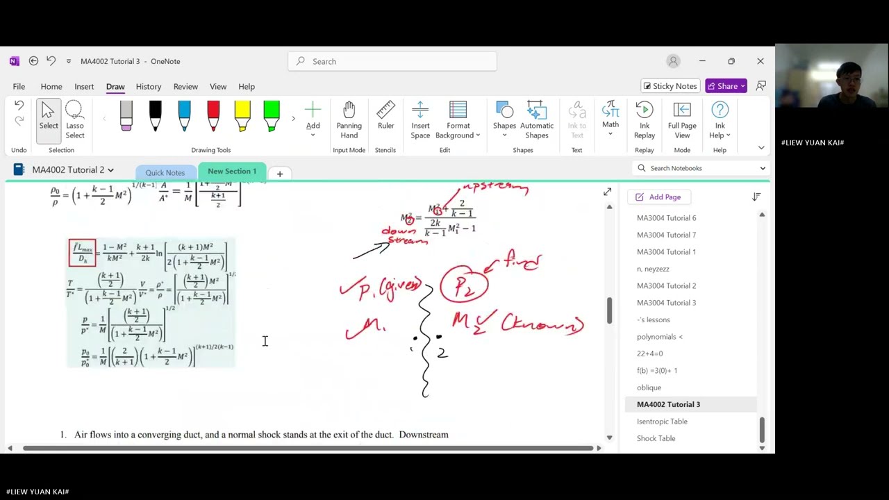 Fluid Dynamics Tutorial 3 Normal Shocks (Part 1)