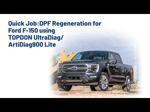 DPF Regeneration for Ford F-150 using TOPDON UltraDiag/ArtiDiag900 Lite