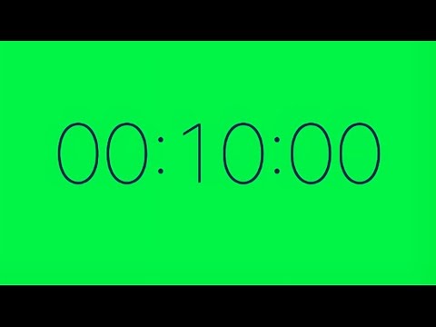 10 minute countdown timer green screen | 10 minute stopwatch green screen | no copyright downloads