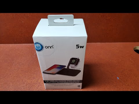 WALMART ONN 2in1 wireless charging stand and pad