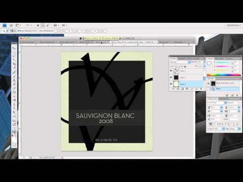 How To: Design a Wine Label, use layers in Photoshop