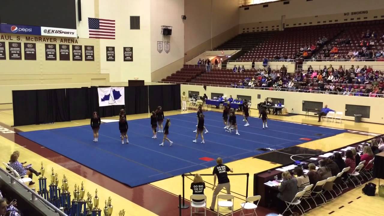 Powell County Middle School cheerleading competition