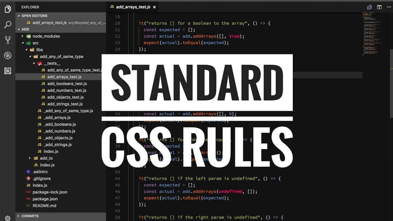 Standard css rules