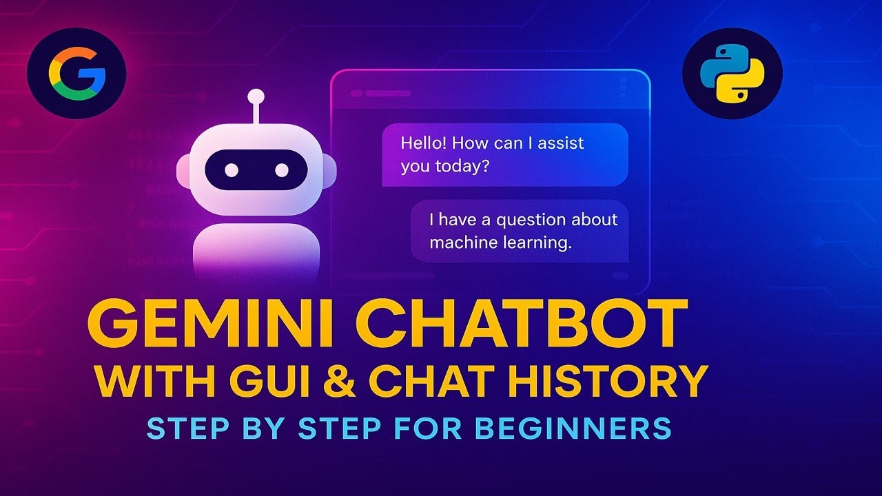 Build Gemini AI Chatbot with GUI & Memory 🔥 | Python + Streamlit Full Tutorial [2025]