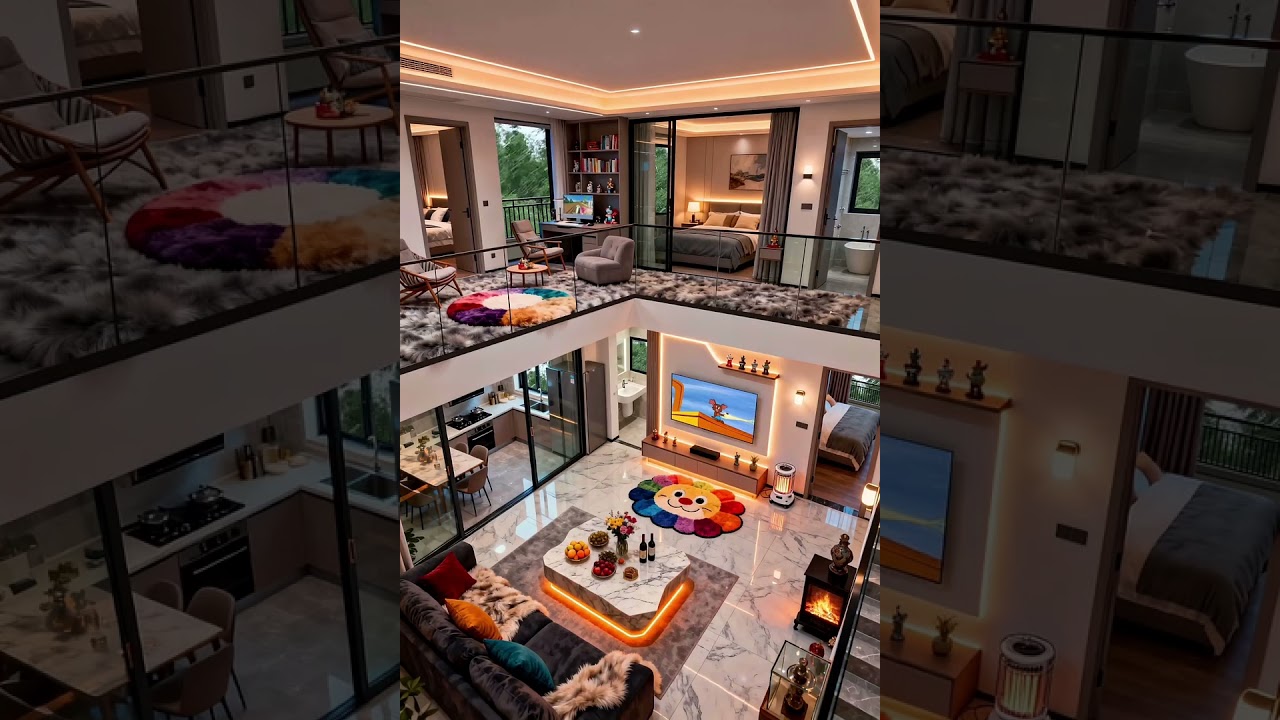 Luxury AI Duplex Home 😍 Dream Loft Interior