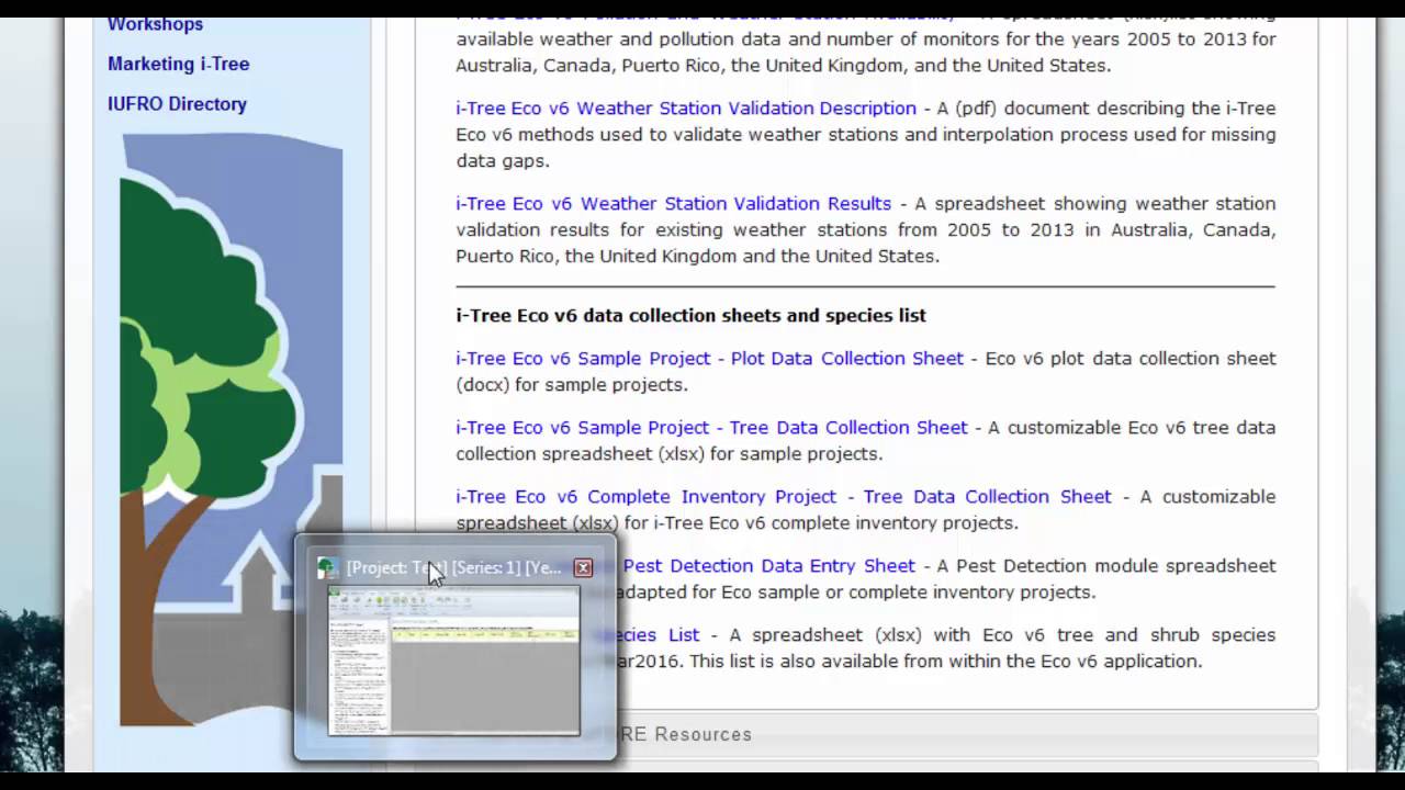 Importing inventory data into i-Tree Eco v6