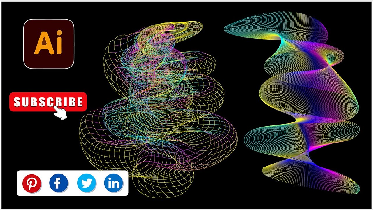 Make A Abstract Colorful Background Design in  Adobe Illustrator Tutorial