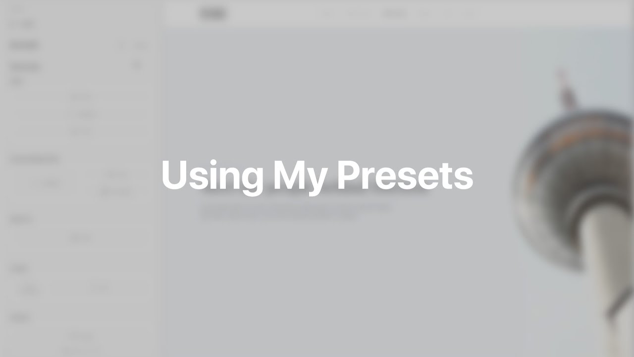 Using My Presets | YOOtheme Documentation