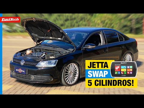 Jetta manual com swap 5 cilindros turbo e mais de 600cv!