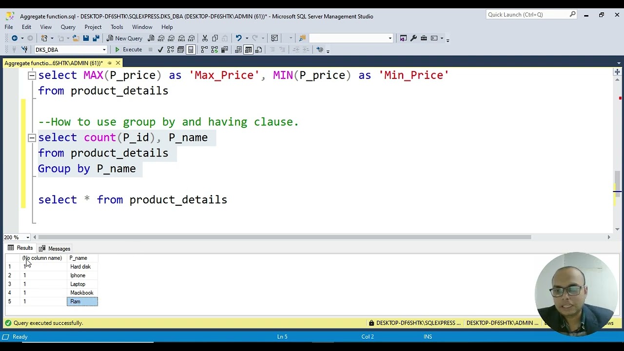 #Aggregate Function SQL Session-14 @CodeWithDKSir