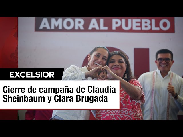 El cierre de campaña de Claudia Sheinbaum y Clara Brugada