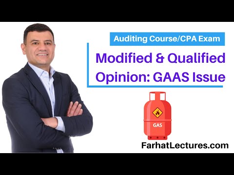 Modified Opinion and Qualified Opinion in Audit report Explained. GAAS Issue