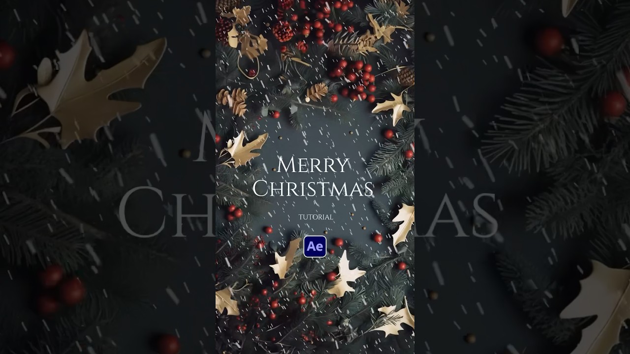 Create Animated Christmas Videos in After Effects #tutorial