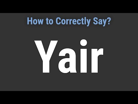 How to Pronounce Name Yair (Correctly!)