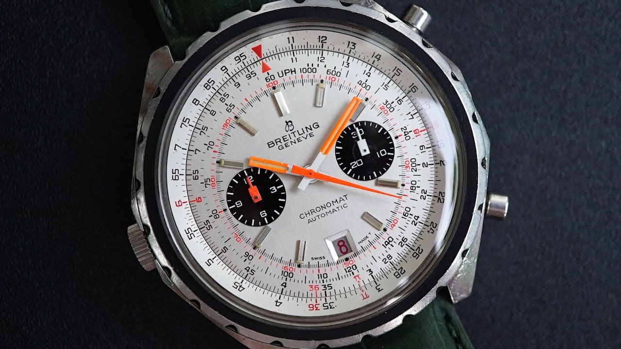 Breitling Chronomat automatic chronograph ref 1808 - CAL 11 (Heuer) - 48mm GIANT - 1969