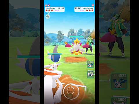 ✨️Mega Gallade V/S✨️Mega Alakazam PVP Psychic Battle in #pokemongo