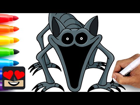 How To Draw Hostile CatNap | Poppy Playtime