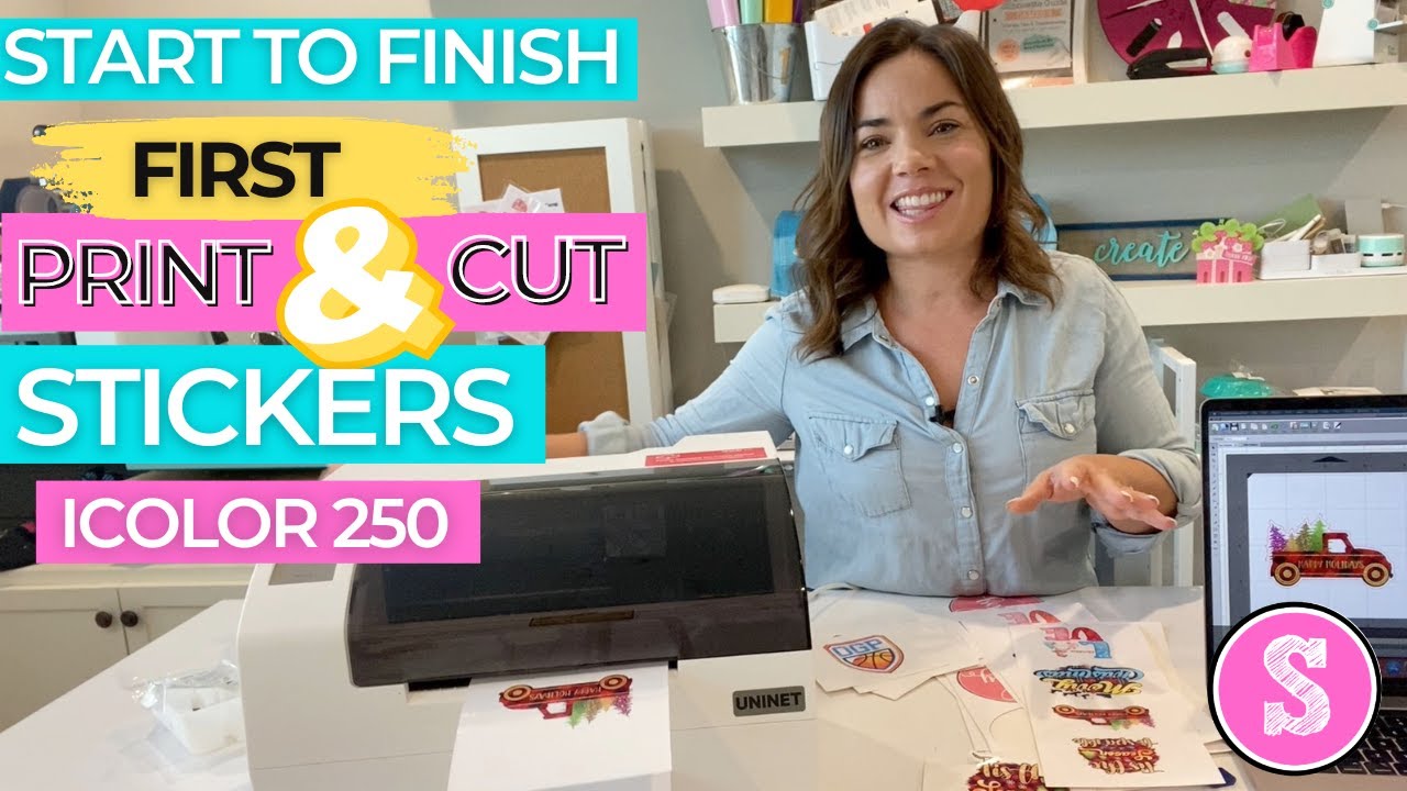 iColor 250 Print and Cut Sticker Machine: Start to Finish Beginner Tutorial