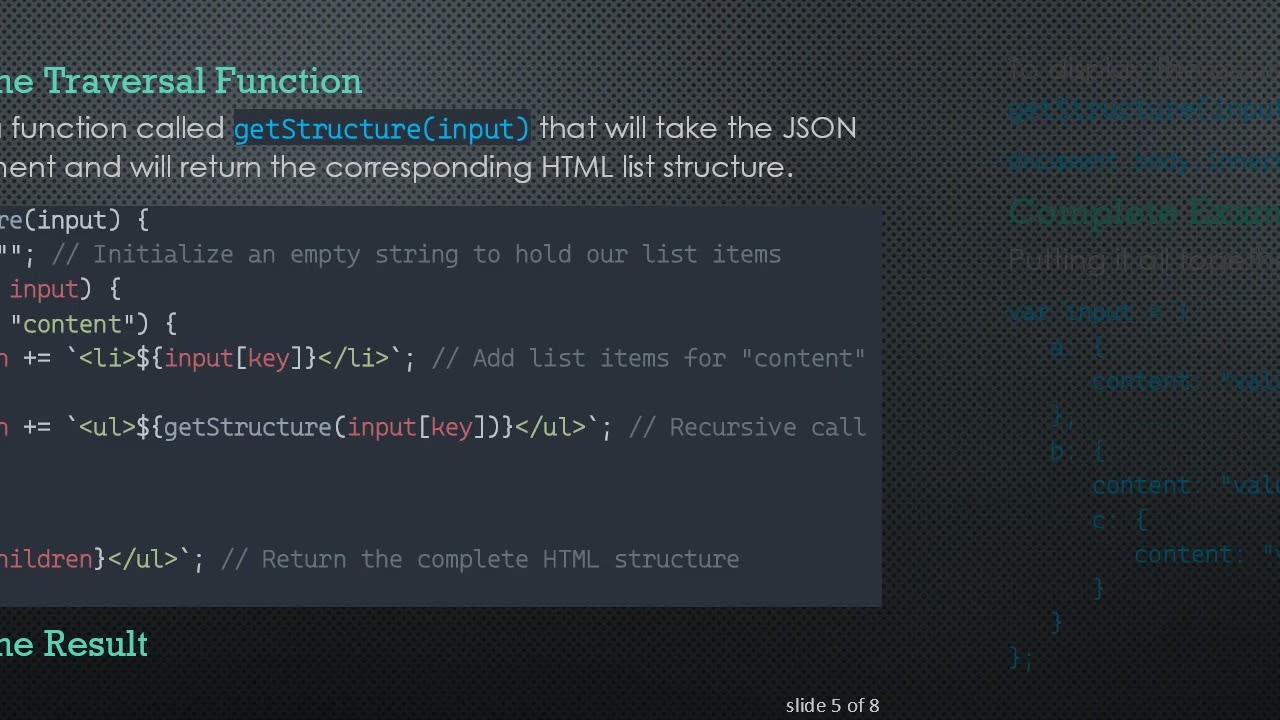 How to Create a List from JSON Data in JavaScript