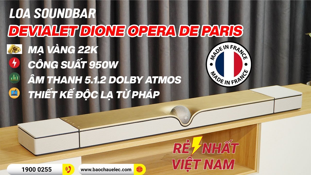 Loa Soundbar Devialet DIONE Opera De Paris | Cực Hay