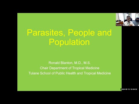Parasites, People, and Populations: Dr Ronald Blanton