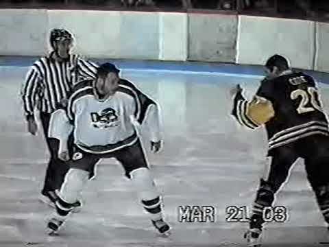 Patrick Cote vs Brandon Sugden QSPHL Mar 21/03