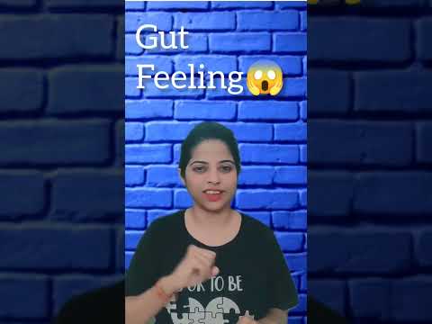 Gut feeling 😱|How to use this phrase|Spoken English #shorts #english